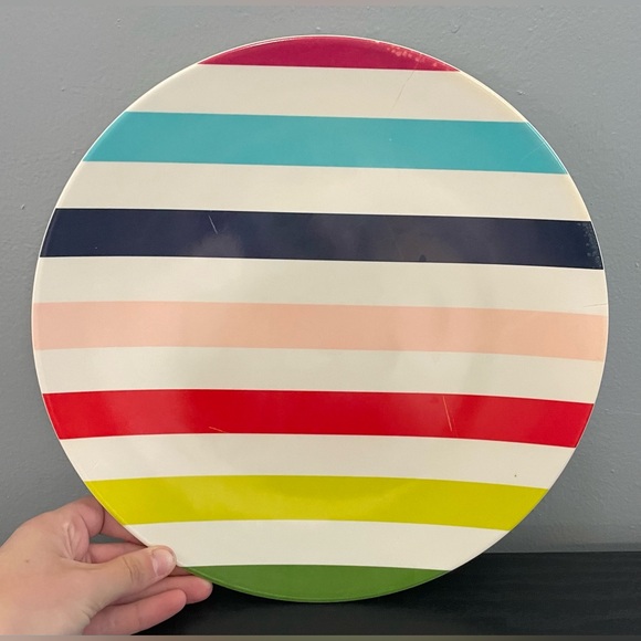 kate spade | Dining | Rare Kate Spade Patio Stripe Melamine Dinner ...